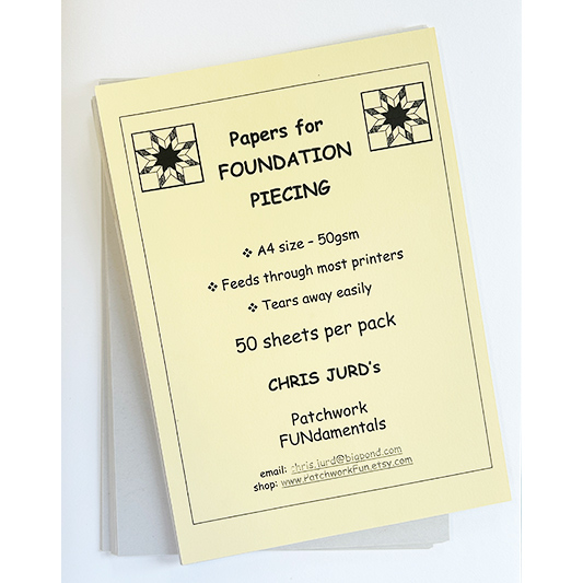 Chris Jurd's Papers for Foundation Piecing | Berry Quilt & Co.